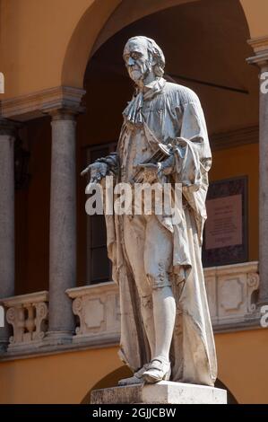 Statue of Alessandro Volta at the University of Pavia, Lombardy, Italy ...