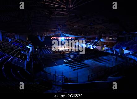 A general view of the ring before the boxing event at the Coventry ...