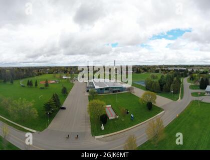An aerial of Burford, Ontario, Canada downtown Stock Photo - Alamy