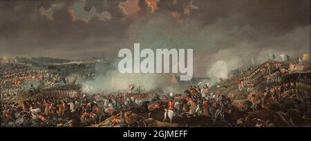 The Battle of Waterloo, Painting by William Sadler II Stock Photo - Alamy