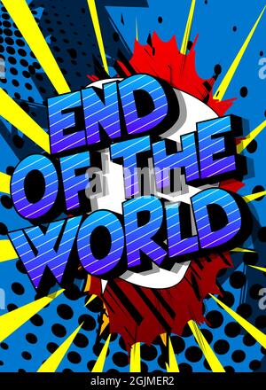 Apocalypse Adventure. Comic book style text, retro comics typography ...