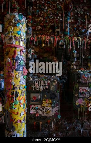 The Great Gum Wall of Seattle is an alley near Pike Place Market in ...