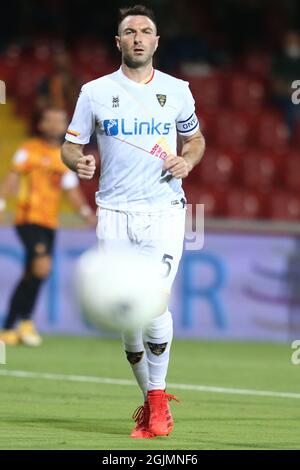 Fabio Lucioni of Lecce during the Serie A match at Stadio Grande Torino ...