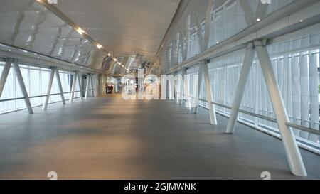 Mahboonkrong aka MBK Shopping Center Pedestrian Skywalk Phayathai Road ...