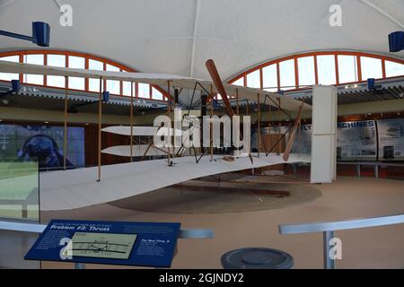 Replica of Wright Brothers 1903 Flyer in Museum at the First Flight ...