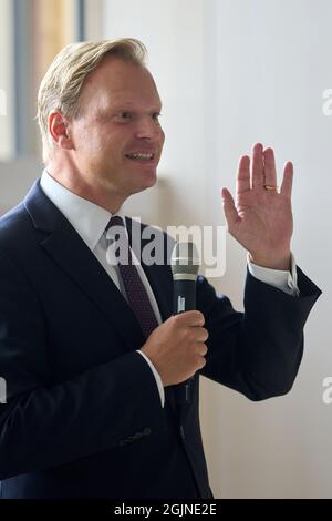 Oestrich Winkel, Germany. 11th Sep, 2021. Martin Böhm, new Rector of the European Business ...