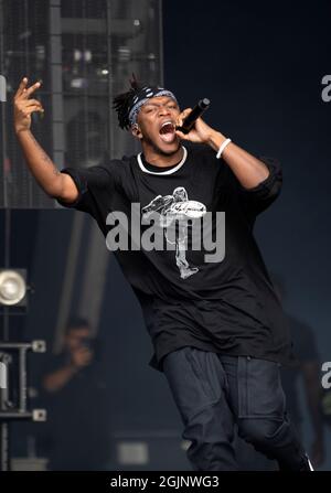 KSI performing at the TRNSMT Festival at Glasgow Green in Glasgow ...