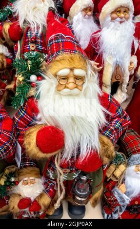 Large Father Christmas Toys on display Stock Photo - Alamy