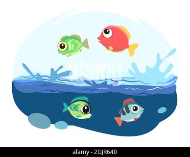Tropical fish. Little landscape. Underwater marine life. Wild animals ...