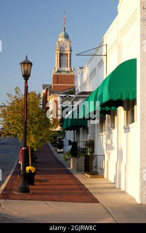 Downtown historic Lebanon Ohio USA 2024. Settled by early pioneers ...