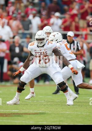 Texas Longhorns offensive lineman Denzel Okafor (78) on the line of ...