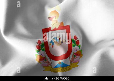 3D Flag of Colima, Mexico. 3D Illustration Stock Photo - Alamy