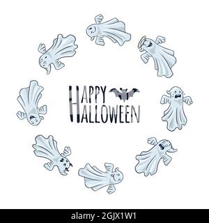 Halloween. Vector template for posters and banners Stock Vector Image ...