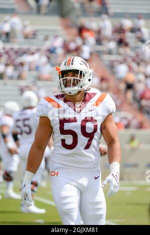 September 11, 2021: Virginia Tech Hokies quarterback Connor Blumrick (4 ...