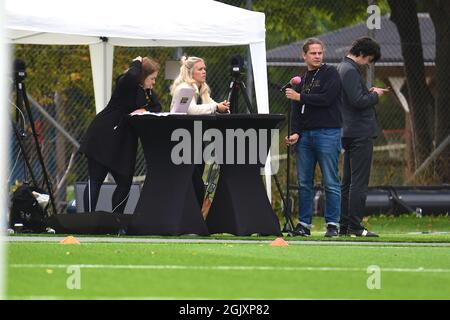 Stockholm, Sweden. 12th Sep, 2021. Teagan Micah (18 FC Rosengard) with ...