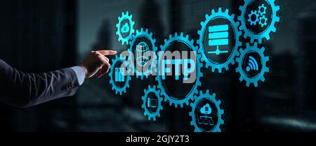 businessman drawing a cloud with inscription Stock Photo - Alamy