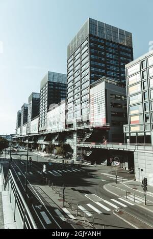 France, Nord, Lille, station area, shopping center and mall EuraLille ...