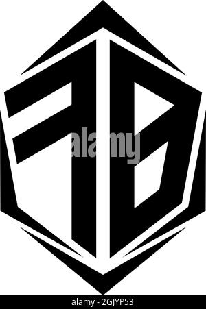 Initial FB Letter Linked Logo. Creative Letter FB Modern Business Logo Vector Template. FB Logo ...