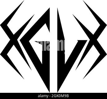 Initial GV Letter Linked Logo. GV letter Type Logo Design vector ...