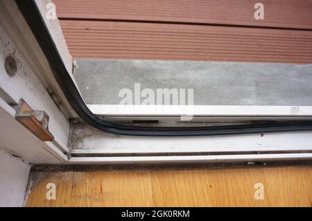 A closeup of balcony door threshold Stock Photo - Alamy