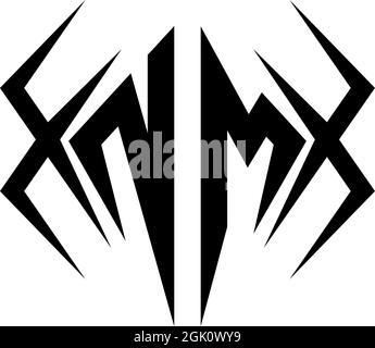 NM initial esport logo with simple shield design style vector graphic ...