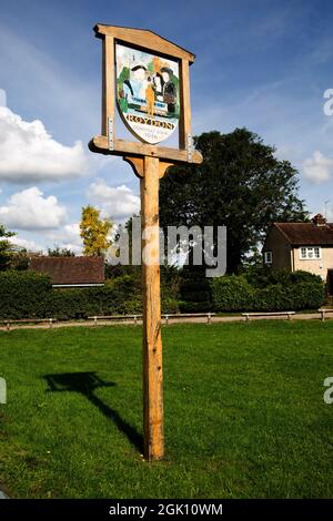 Village Sign Roydon Essex Stock Photo - Alamy