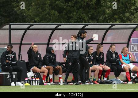 Charlton Athletic's manager Karen Hills during the FA Women's ...