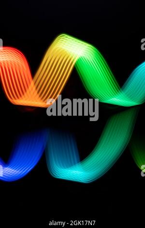 Light Painting Lines of Colour.LED lighting design style,night lights ...