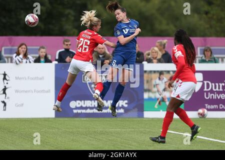 DURHAM CITY, UK SEPT 12TH (L-R) Durham Women's Beth Hepple, Becky ...