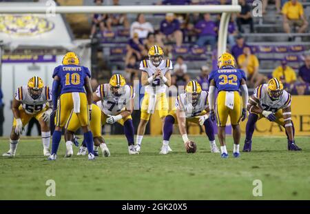 LSU offensive lineman Ed Ingram runs the 40-yard dash during the NFL ...