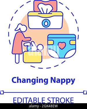 Diaper rash abstract concept vector illustration Stock Vector Image ...