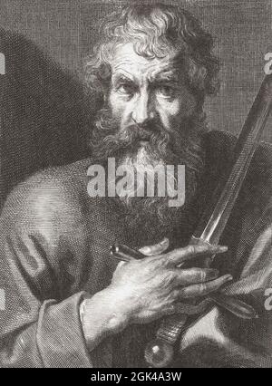 Paul the Apostle, Saint Paul or Saul of Tarsus, c. 5 – c. 67 Stock ...