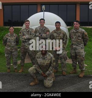 U.S. Air Force Airmen with the 644th Combat Communications Squadron ...