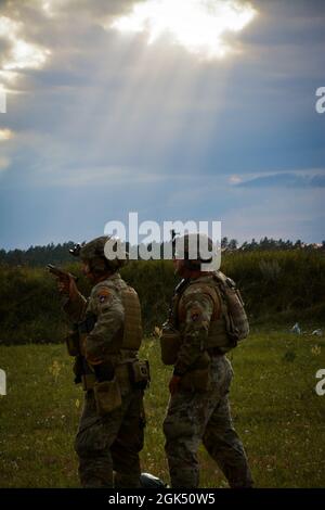 Infantry soldiers assigned to Battle Company, 2nd Battalion, 503rd ...