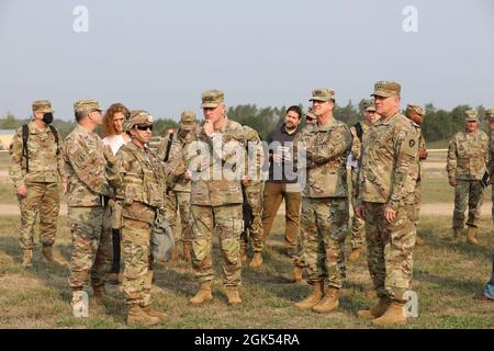 Army Col. Carrie Perez, commander of the 36th Sustainment Brigade, 36th ...