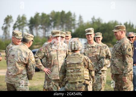 U.S. Army Col. Carrie Perez, commander of the 36th Sustainment Brigade ...