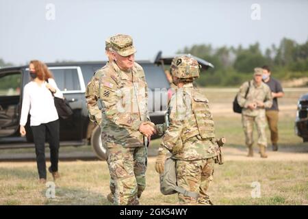Army Col. Carrie Perez, commander of the 36th Sustainment Brigade, 36th ...
