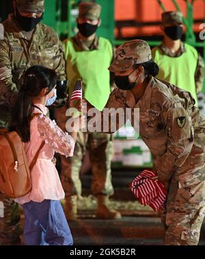 Command Sgt. Maj. Tamisha A. Love (center), Fort Lee garrison command ...
