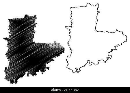 Akola district (Maharashtra State, Amravati Division, Republic of India ...