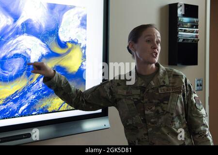 Senior Airman Ruth-Ann Bell, a weather forecaster from the 203rd ...