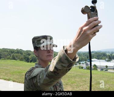 Senior Airman Ruth-Ann Bell, a weather forecaster from the 203rd ...