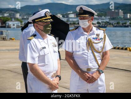 U.S. Navy Cmdr. Douglas Kennedy, chief staff officer of Commander ...