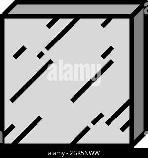expanded sheet metal color icon vector illustration Stock Vector Image ...