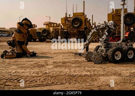 An F6A robot used by the 380th Expeditionary Civil Engineer Squadron ...