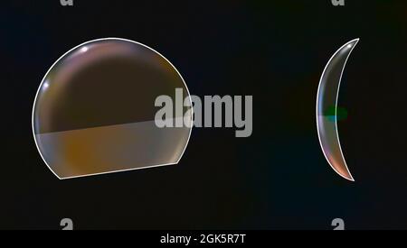 Correction of presbyopia: segmented alternating vision contact lens ...