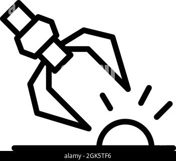 Serial production icon outline vector. Factory process. Manufacture ...