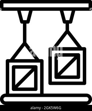 Batch production icon outline vector. Glass factory. Industry process ...