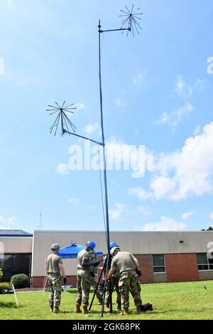 The Joint Incident Site Communication Capability (JISCC) set up on site ...