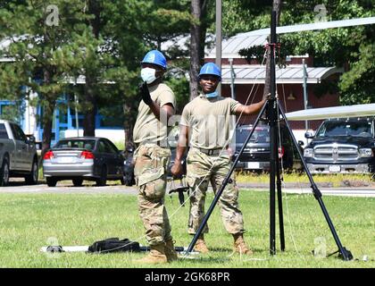 The Joint Incident Site Communication Capability (JISCC) set up on site ...