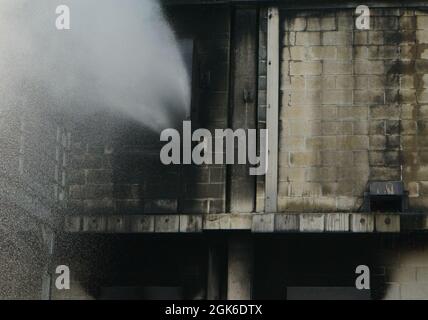 Soldiers from the 192nd Firefighter Detachment, 228th Engineer Company ...